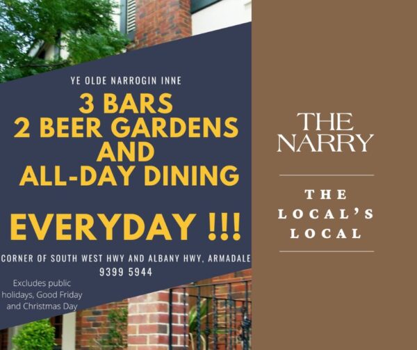 Tavern, Restaurant, Functions and Drive Thru Bottleshop | The Narry